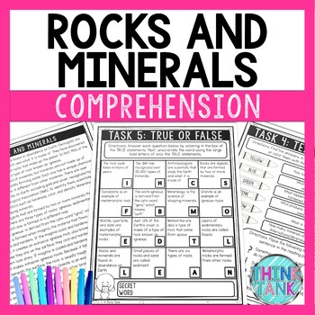 Rocks Comprehension Activity Worksheets - Worksheets Library