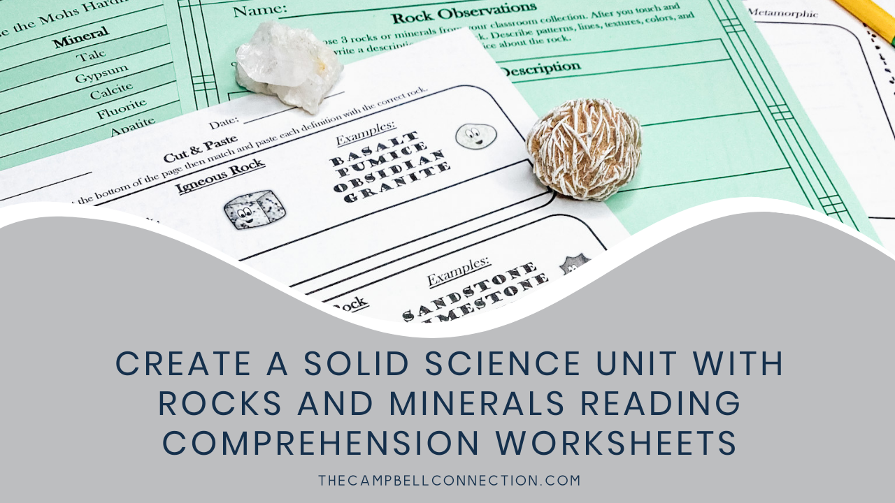 Create a Solid Science Unit with Rocks and Minerals Reading ...