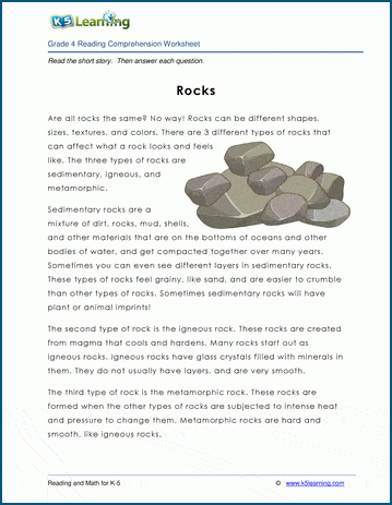 Rock and Mineral Facts & Worksheets for Kids | Types, Composition ...