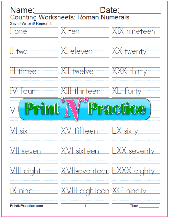 Free Roman Numeral Dates Worksheet Download Free Roman Numeral Dates