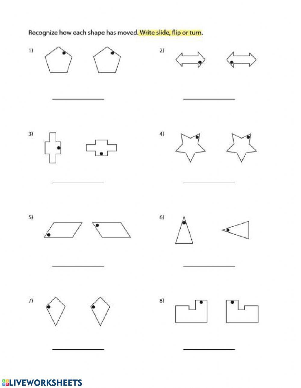 Vertical And Horizontal Reflections Worksheet Fun And Engaging