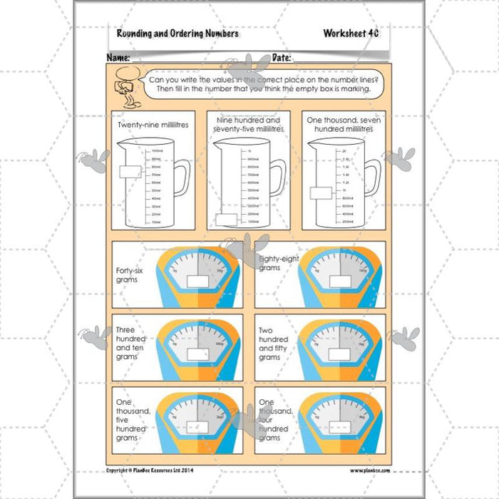Rounding And Ordering Numbers Year 4 Place Value By Planbee