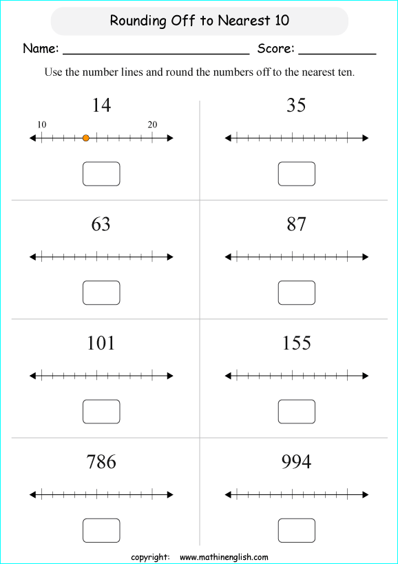 Printable Primary Math Worksheet For Math Grades 1 To 6 Based On