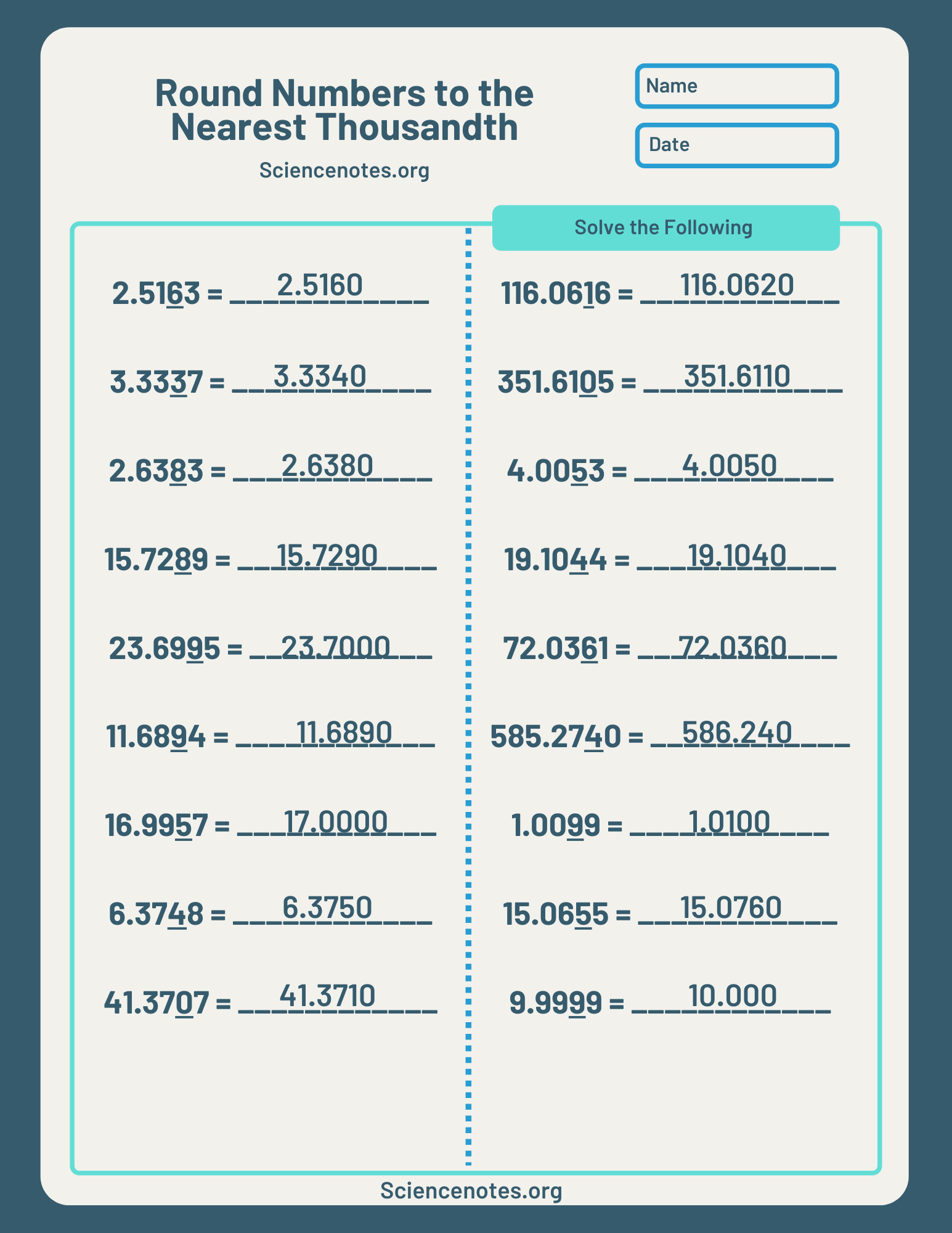 Rounding Numbers Rules And Examples Worksheets Library