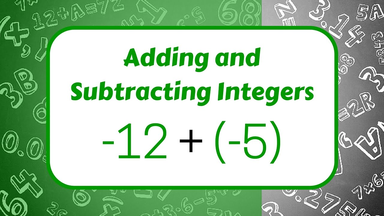 Adding and Subtracting Integers - Worksheets Library
