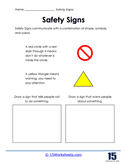 Safety Signs Worksheets - 15 Worksheets.com - Worksheets Library