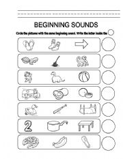 Phonics Beginning Sound Interactive Worksheet – Edform - Worksheets Library