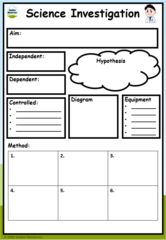 Free scientific investigations worksheet, Download Free scientific ...
