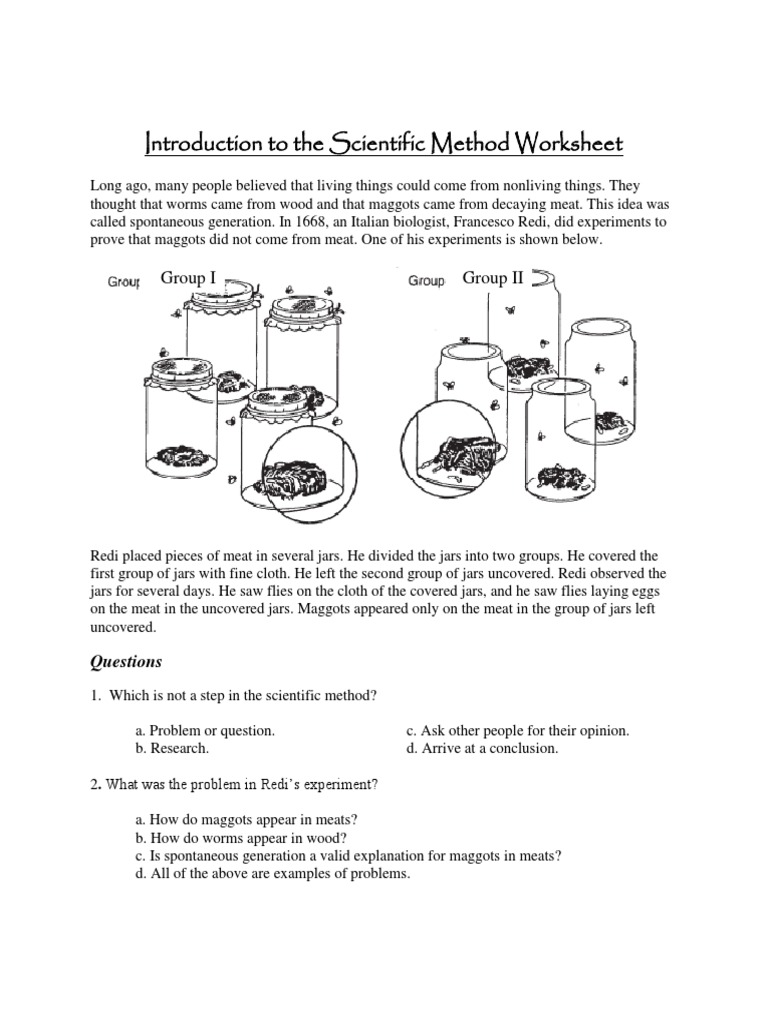 Scientific Method Worksheet - Fundamentals for Chemistry | CH 100 ...
