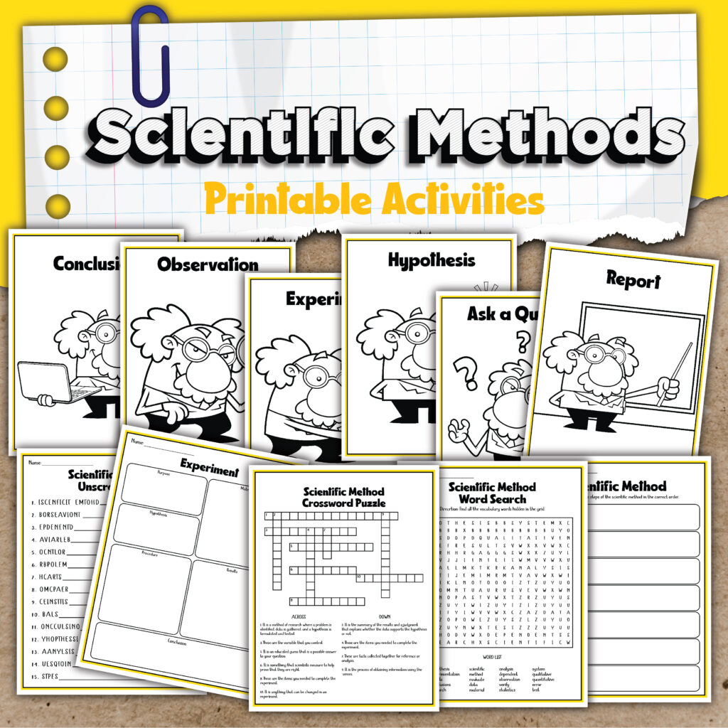 Free Printable Scientific Method Worksheets PDF - Hess UnAcademy ...