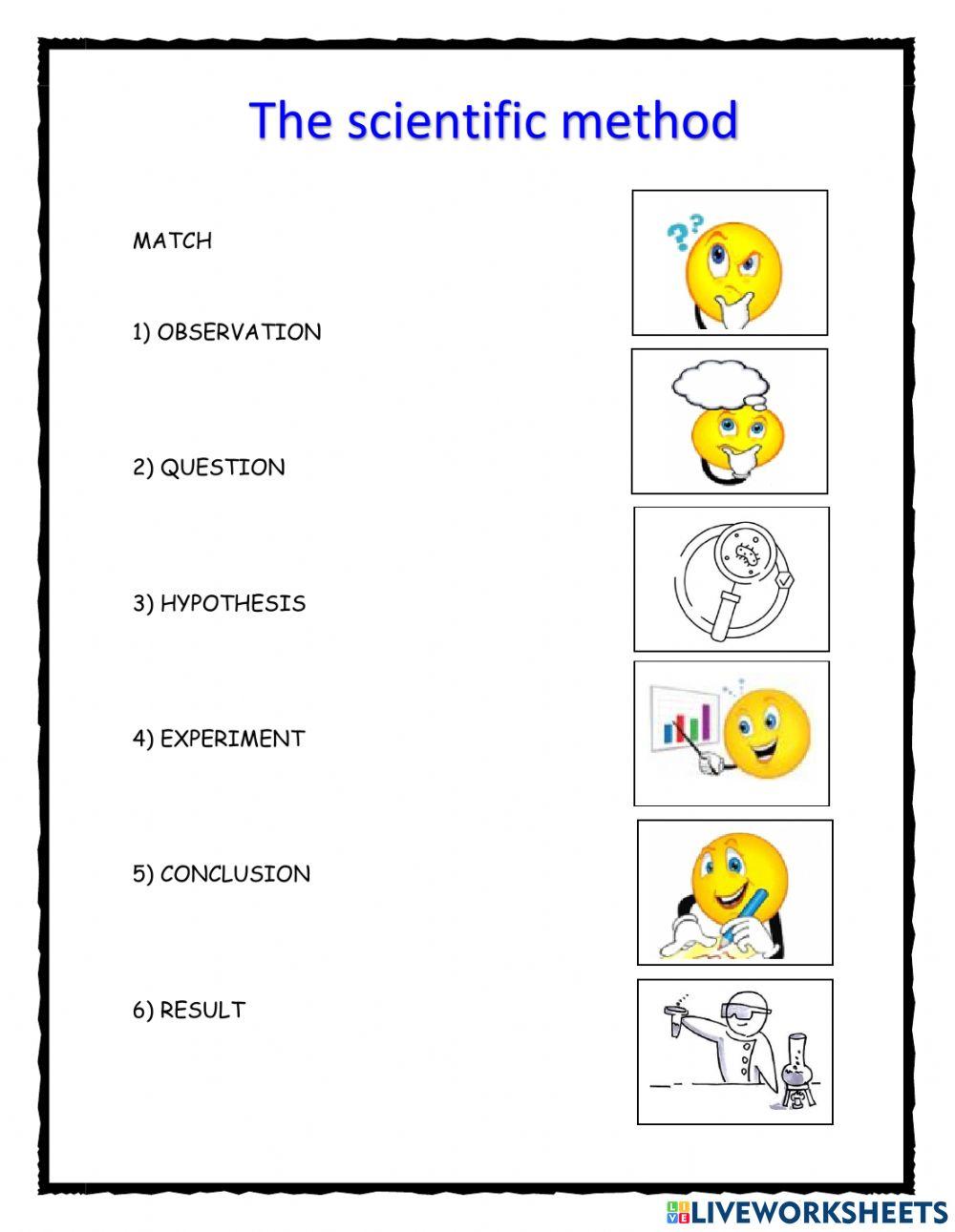The scientific method exercise | Live Worksheets - Worksheets Library