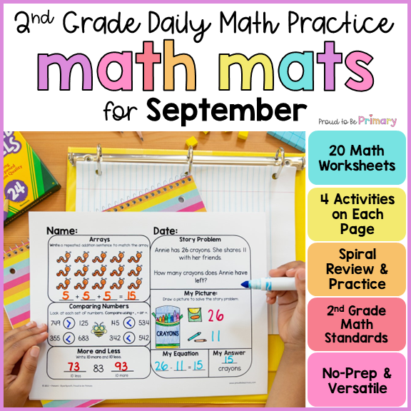 Free second grade math review worksheet, Download Free second grade ...