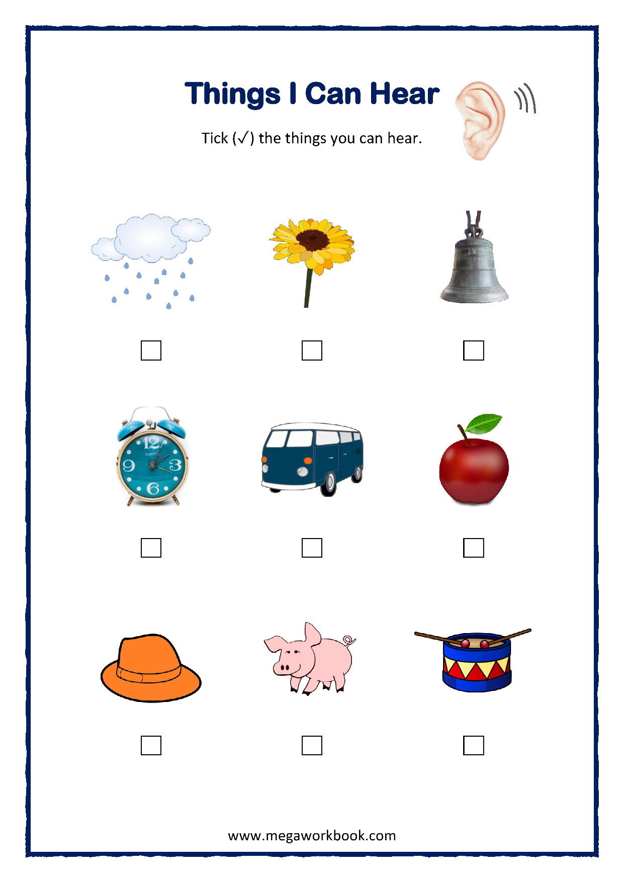Five Senses Worksheets For Preschool And Kindergarten MegaWorkbook Five Senses Worksheets For Preschool And Kindergarten MegaWorkbook