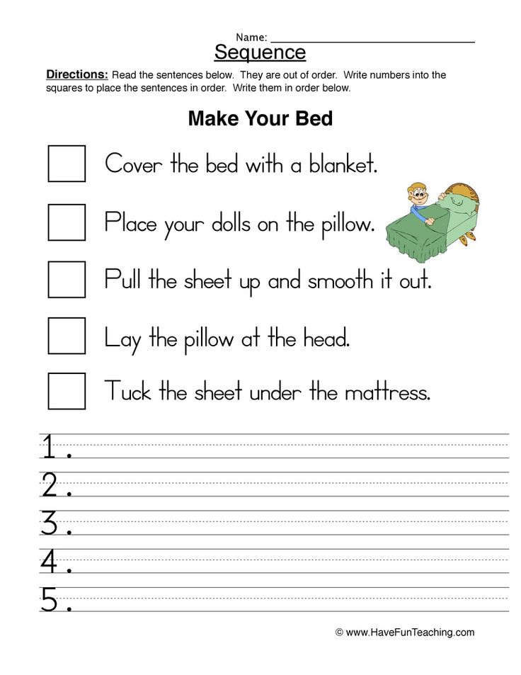 Sequencing Worksheets - Have Fun Teaching - Worksheets Library