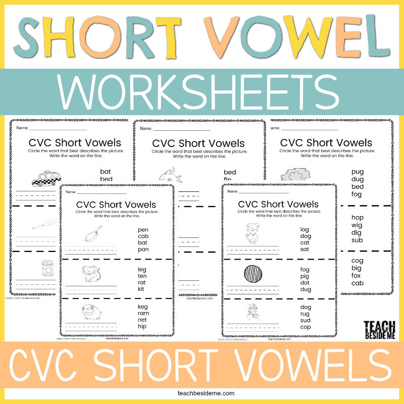 Short Vowel CVC Word Worksheets - Worksheets Library