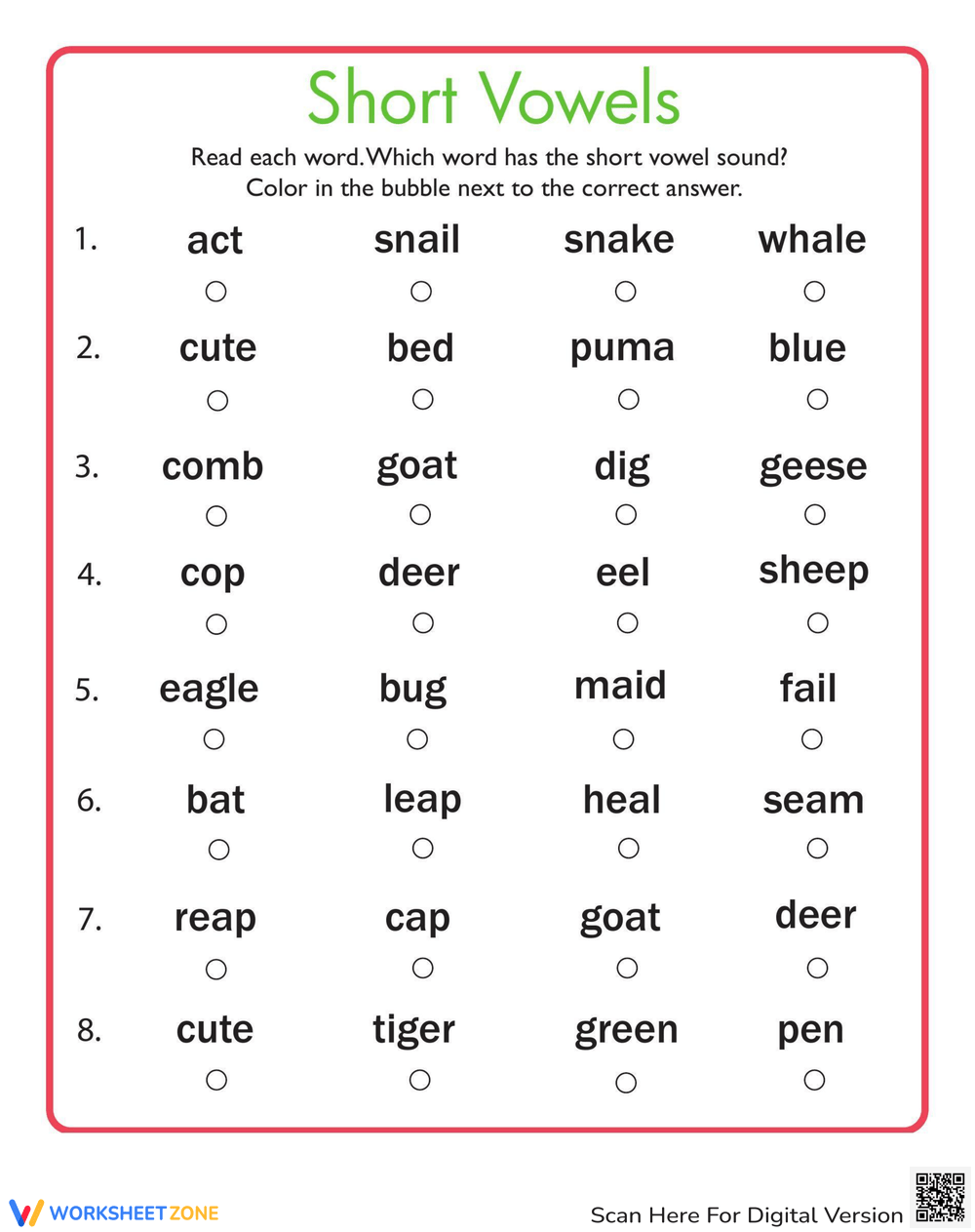 Short vowel sound a,i - ESL worksheet by samar - Worksheets Library