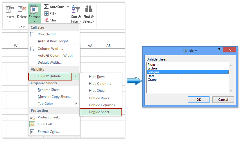 How to display or hide sheet tabs and Sheet Tab Bar in Excel? - Worksheets Library