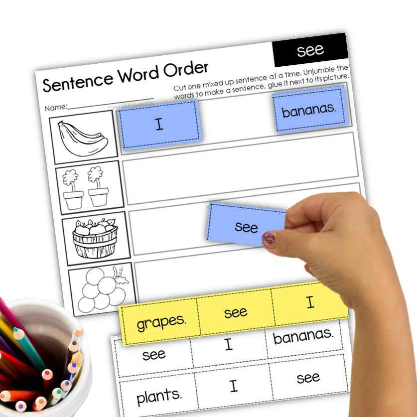 Sight Word Sentence - Sea of Knowledge - Worksheets Library