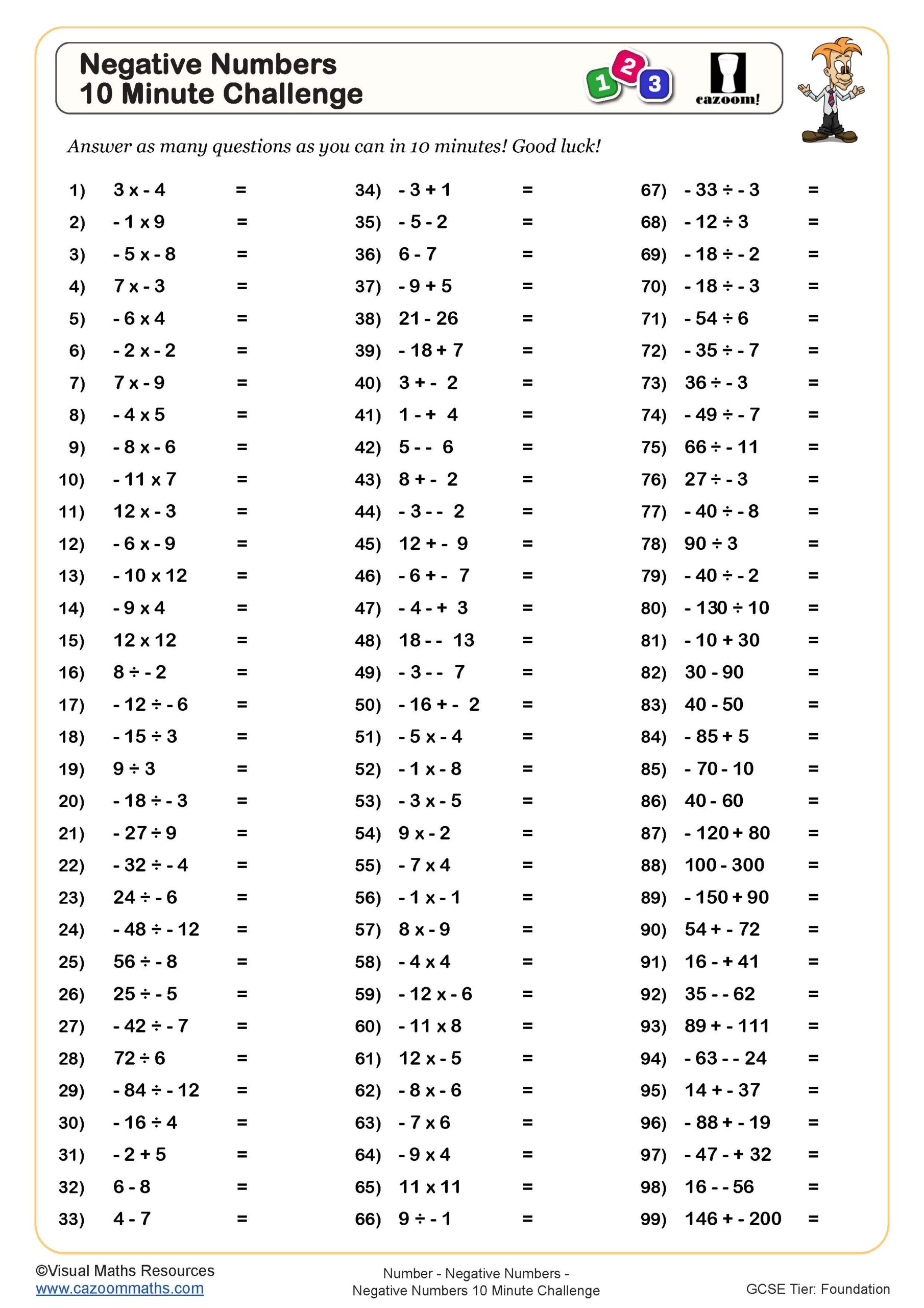 Free Signed Numbers Worksheet Download Free Signed Numbers Worksheet Free Signed Numbers Worksheet Download Free Signed Numbers Worksheet