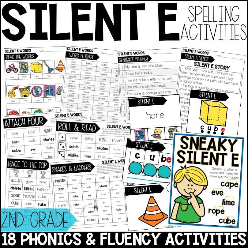 Long Vowels: Silent E Worksheet for 1st - 2nd Grade | Lesson Planet ...
