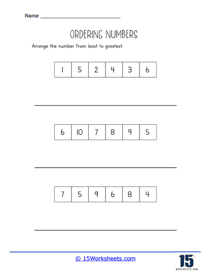 Free Simple Ordering Numbers Worksheet Download Free Simple Ordering Numbers Worksheet Png