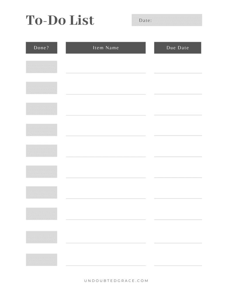 50+ FREE To do list Printable Templates for Every Style ...