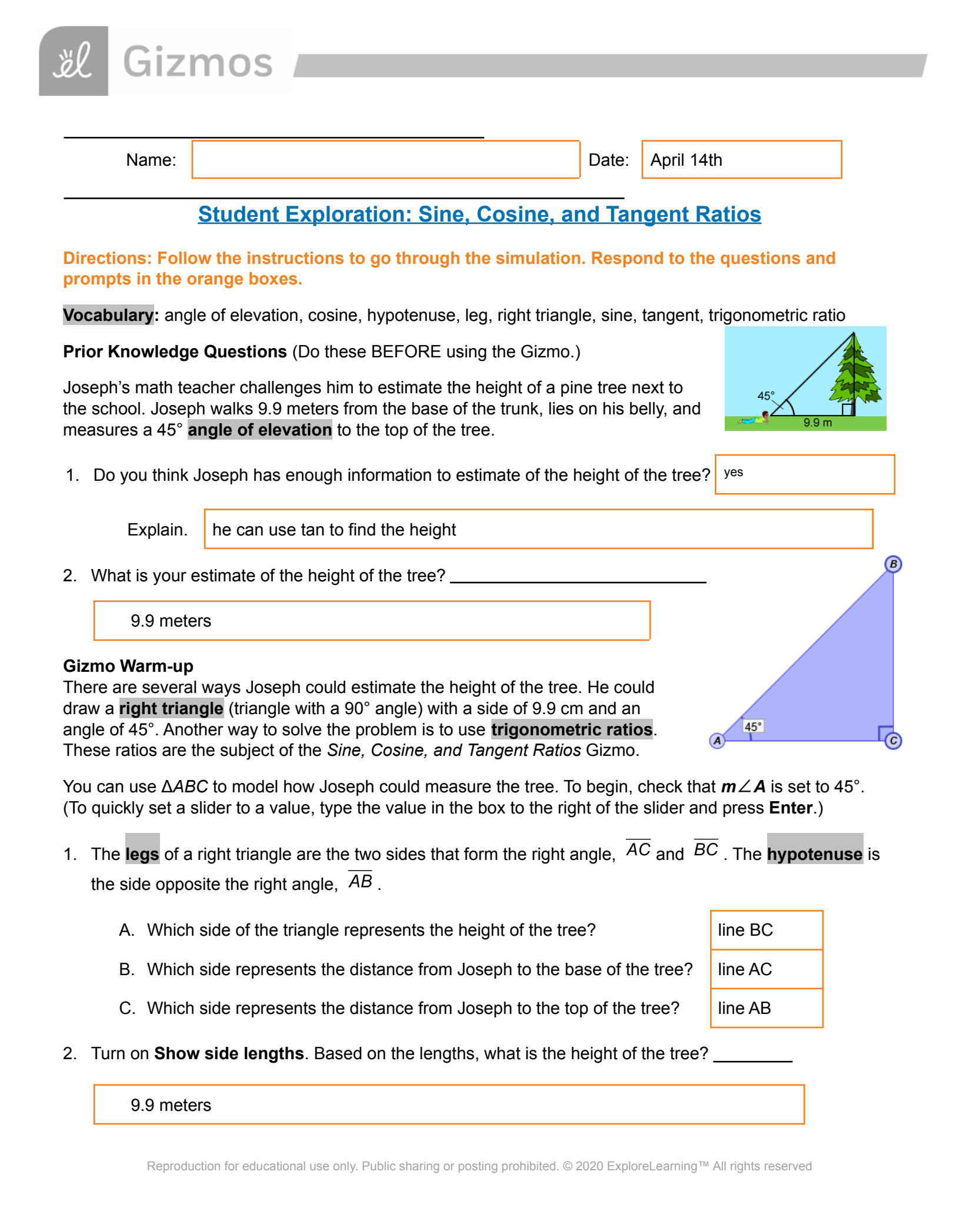 Pythagoras And Trigonometry Worksheets Library