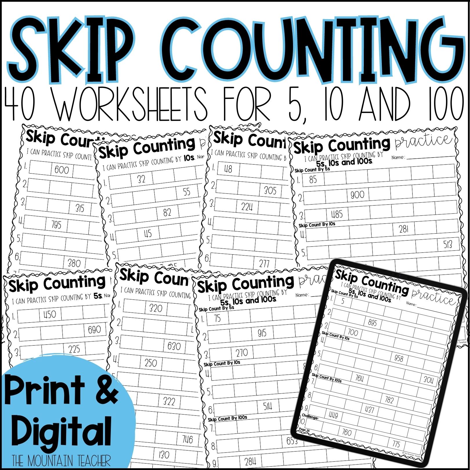 Skip Counting by 10s worksheets | K5 Learning - Worksheets Library