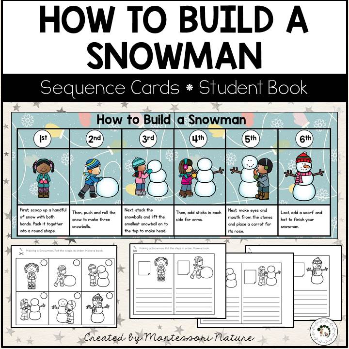 Snowman Sequence Cards! | Printable Skills Sheets - Worksheets Library