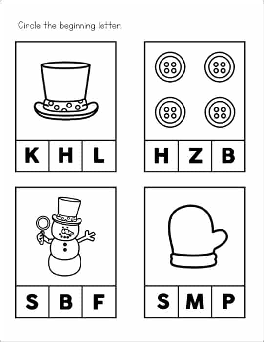 Label A Snowman: Cut and Paste Preschool Worksheet - Worksheets Library