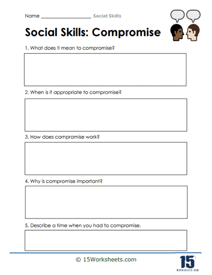 Social Skills Worksheets - 15 Worksheets.com - Worksheets Library