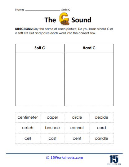 Soft C Worksheets - 15 Worksheets.com - Worksheets Library