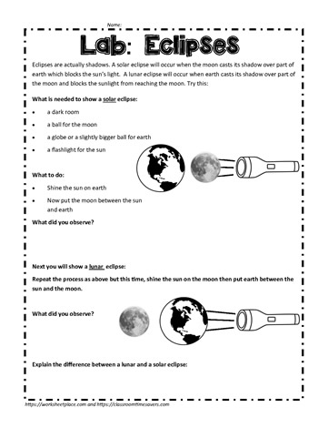 Lab for Eclipses Worksheets - Worksheets Library