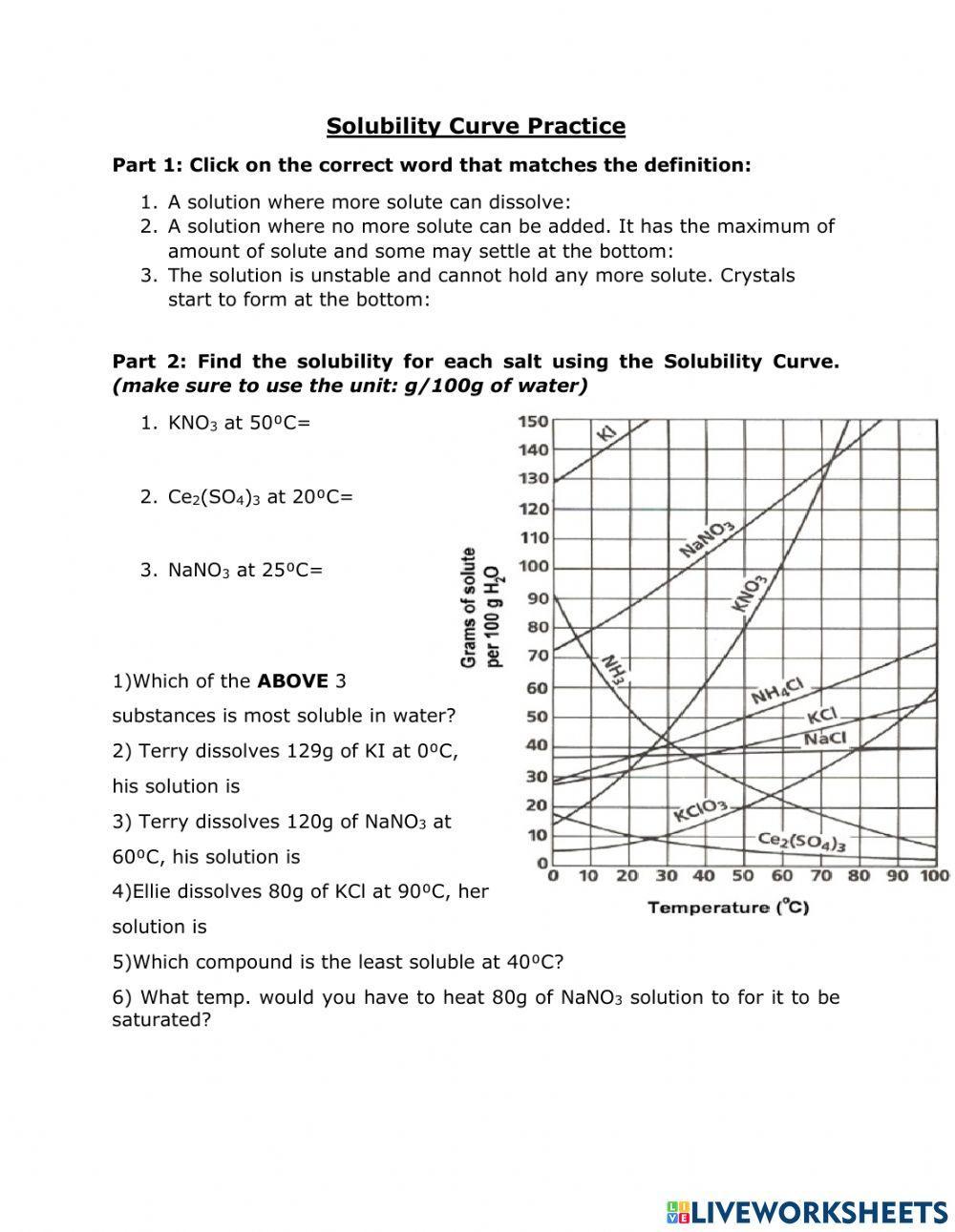 Free solubility worksheet middle school, Download Free solubility worksheet middle school png ...