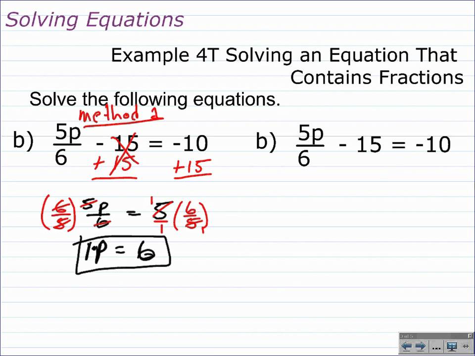 How to Solve Multi-Step Equations with Fractions and Decimals | Algebra ...