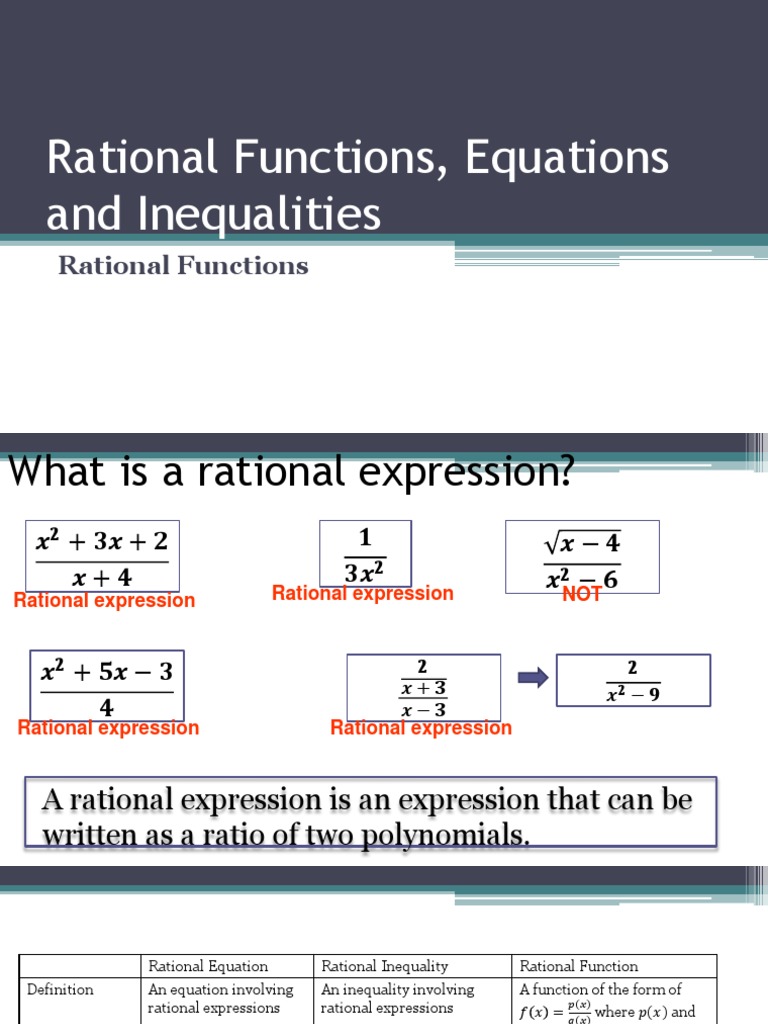 Rational Equation Pdf Inequality Mathematics Equations Worksheets Library
