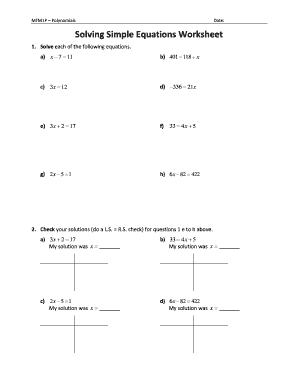 Free solving simple equations worksheet, Download Free solving simple ...