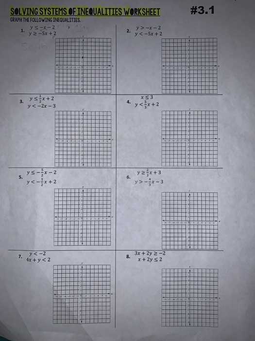 Free solving systems of inequalities worksheet, Download Free solving ...