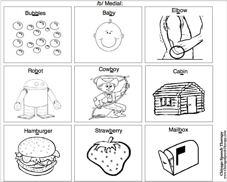 Speech Articulation Worksheets - Chicago Speech Therapy - Worksheets ...
