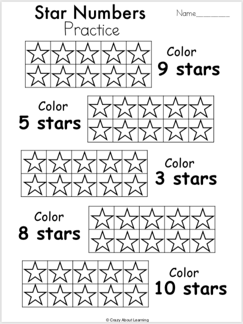 Free stars worksheet, Download Free stars worksheet png images, Free ...