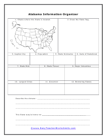 50 States Worksheets - Worksheets Library