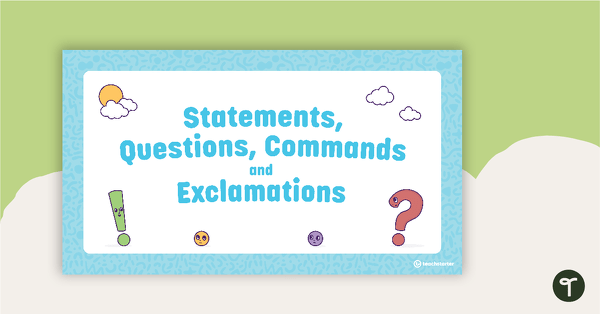 Free Statement Question Command Exclamation Worksheet Download Free Statement Question Command