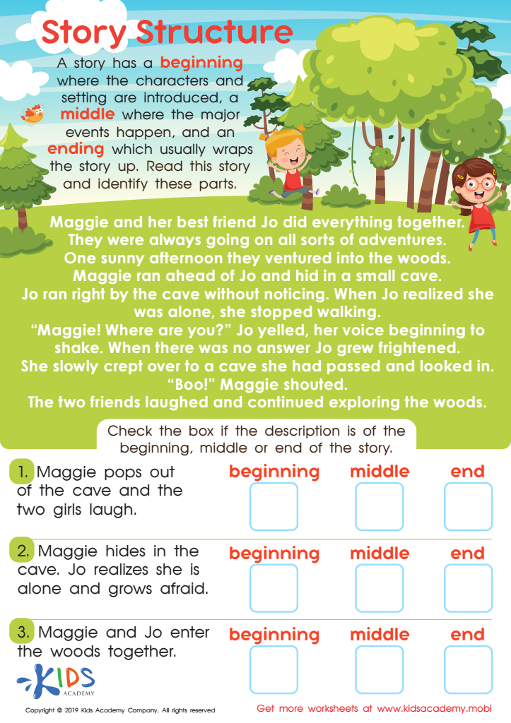 Free Identifying story elements Reading Comprehension Worksheets ...