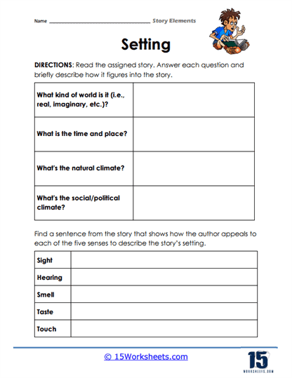 Elements of a Story Worksheets - 15 Worksheets.com - Worksheets Library