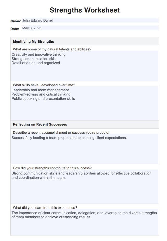 Www carepatron templates strengths worksheet Worksheets Library Www carepatron templates strengths worksheet Worksheets Library
