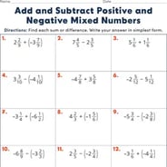 Printable Adding and Subtracting Mixed Number Worksheets ... - Worksheets Library