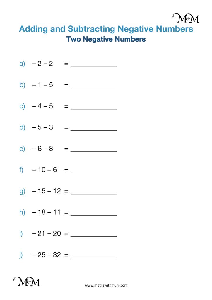 How to Subtract Positives from Negatives Using a Number Line ... - Worksheets Library