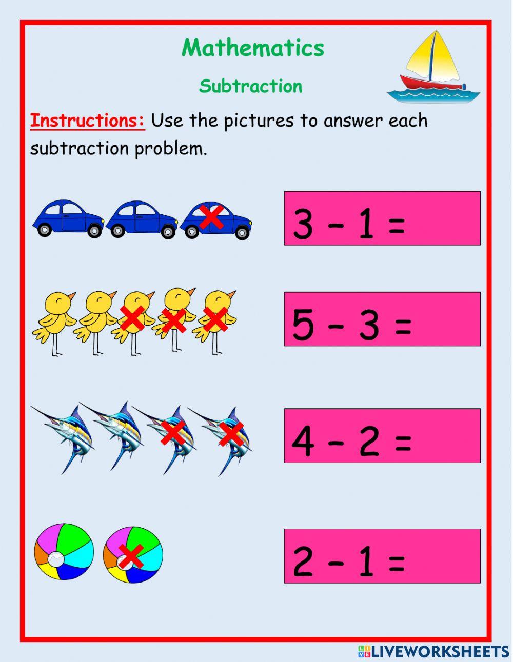 Free Subtraction Worksheet Grade 1 With Download Free Subtraction Free Subtraction Worksheet Grade 1 With Download Free Subtraction