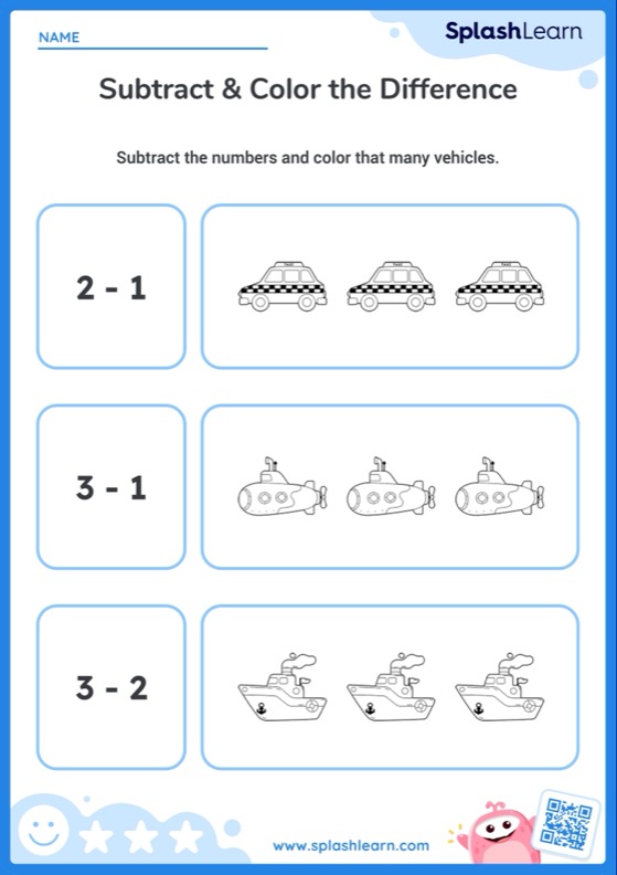Coloring Addition and Subtraction... - Worksheet School | Facebook ...