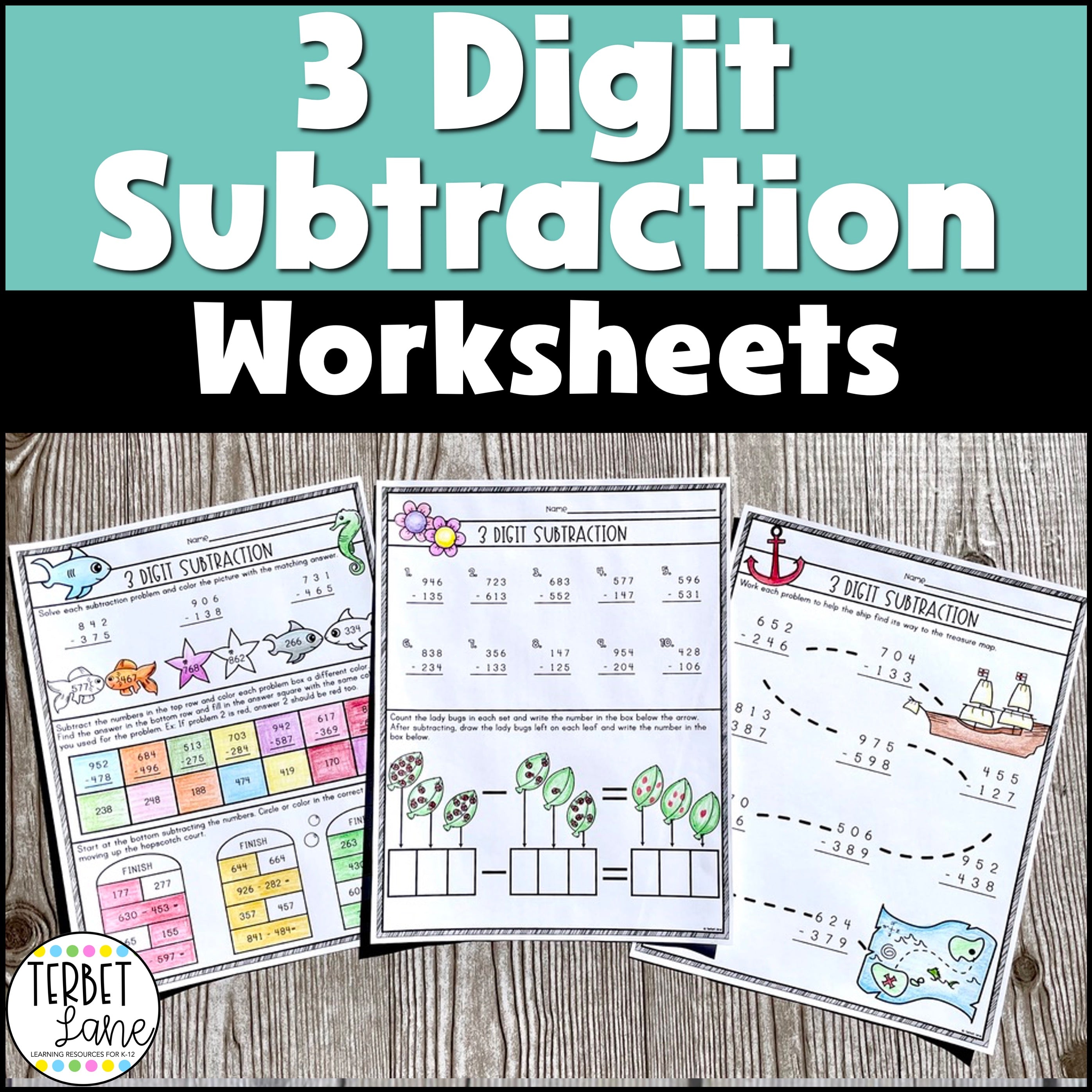 3 Digit Subtraction With And Without Regrouping Math Worksheets Worksheets Library
